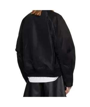 Sacai Twill Collared Zip-up Blouson - Black