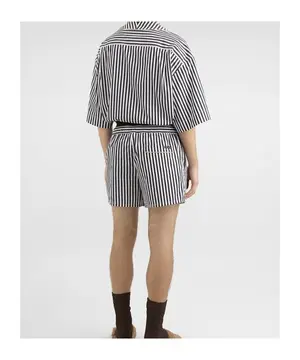 Dolce & Gabbana Dolce Gabbana Striped Poplin Shirt - Black
