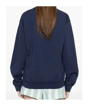 SPORTY  RICH Sporty & Rich Long Sleeve Sweatshirt With Graphic Detail