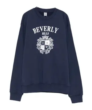 SPORTY  RICH Sporty & Rich Long Sleeve Sweatshirt With Graphic Detail - No