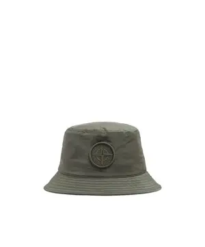 Stone Island Logo Nylon Bucket Hat