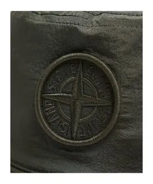 Stone Island Logo Nylon Bucket Hat