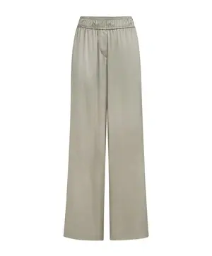 Brunello Cucinelli Palazzo Straight Leg Pants - Olive