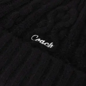 COACH Chunky Knit Beanie Hat