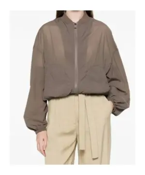 Herno Zip Fastening Bomber Jacket - Gray