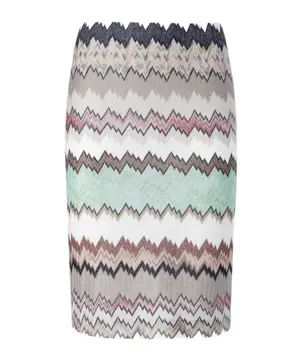 MISSONI Missoni Side Slit Lamé Midi Skirt