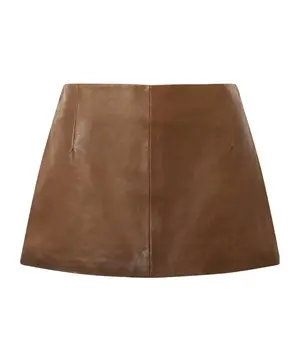 Nour Hammour Avery Leather Mini Skirt