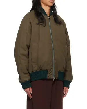Burberry Checked Zipped Reversible Bomber Jacket