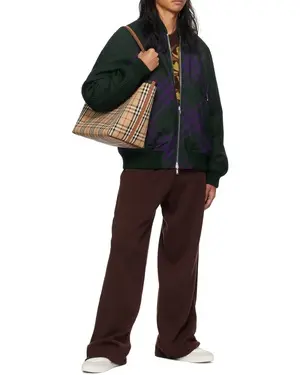 Burberry Checked Zipped Reversible Bomber Jacket