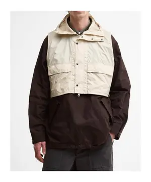 Barbour X Kaptain Sunshine Transport Smock Casual Jacket - Black