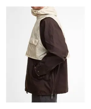 Barbour X Kaptain Sunshine Transport Smock Casual Jacket - Black