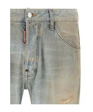 Dsquared2 Distressed Teddy Jeans - Gray