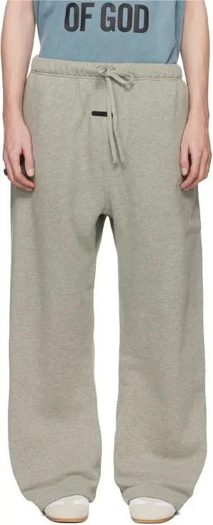 Fear Of God Embroidered Drawstring Trousers - Gray