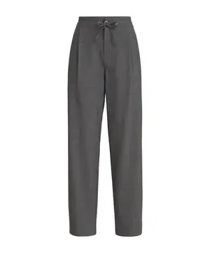 Brunello Cucinelli Tailored Drawstring Trousers - Black