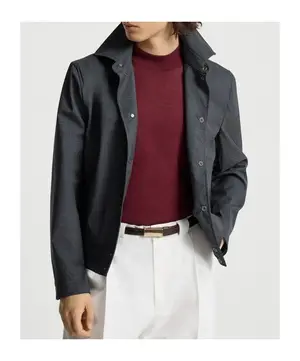 Brunello Cucinelli Snap-front Short Coat