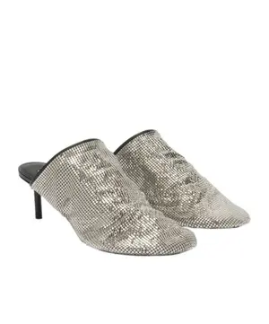 JIL SANDER Sequin-mesh Mules