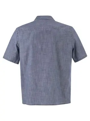 Peserico Chambray Short Sleeve Shirt - Gray