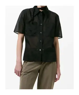 Our Legacy X-ray Shirt With Floral Embroidery