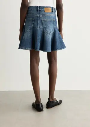 GANNI Panelled A-line Skirt