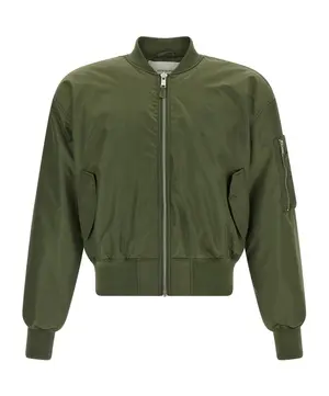 ENTIRE STUDIOS Zip-up Bomber Jacket - Green