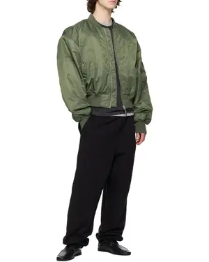 ENTIRE STUDIOS Zip-up Bomber Jacket - Green
