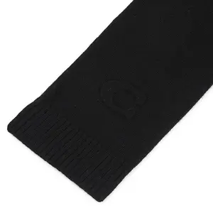 COACH Embossed Knit Muffler - Black