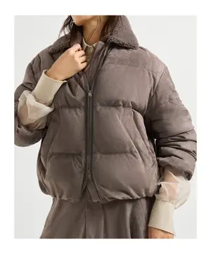 Brunello Cucinelli Monili Detail Down Jacket