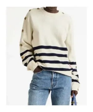 J.W.ANDERSON Jw Anderson Buttoned Sleeve Breton Jumper