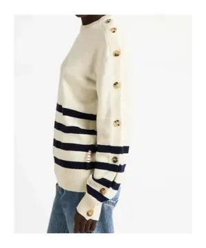 J.W.ANDERSON Jw Anderson Buttoned Sleeve Breton Jumper