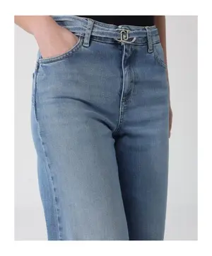 Liu Jo Belted Straight-leg Jeans