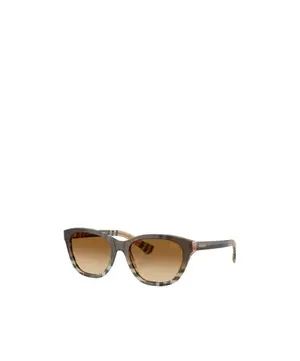 Burberry Geometric Frame Sunglasses - Brown