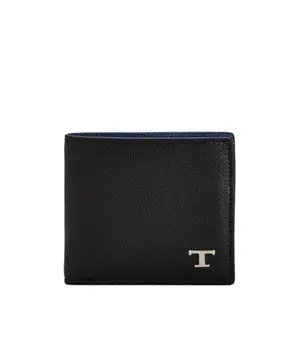 TOD'S Logo-plaque Bi-fold Wallet - Black