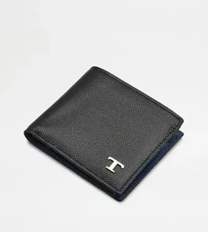 TOD'S Logo-plaque Bi-fold Wallet - Black