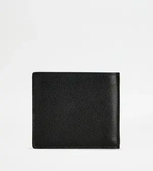 TOD'S Logo-plaque Bi-fold Wallet - Black