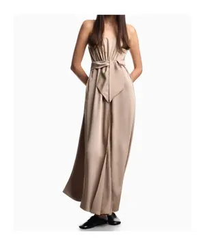Emporio Armani Bow Waist Maxi Dress