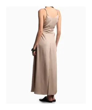 Emporio Armani Bow Waist Maxi Dress