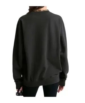 SPORTY  RICH Sporty & Rich Crew Neck Long Sleeve Sweatshirt