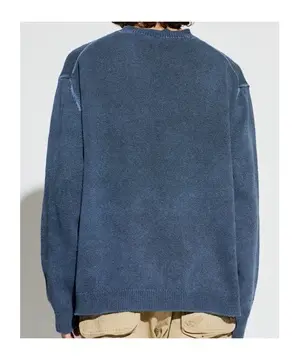 Dsquared2 Embroidered Pocket Knitted Sweater - Blue
