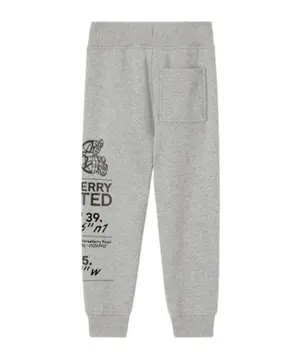 Burberry Printed Cotton Sweatpants With Drawstring Waist
