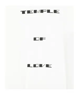 Rick Owens Temple Jumbo T-shirt - Opal/black
