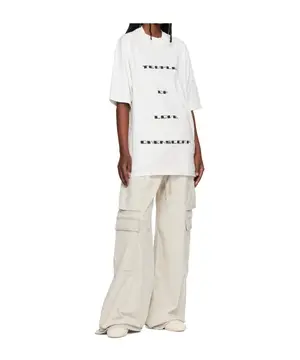 Rick Owens Temple Jumbo T-shirt - Opal/black