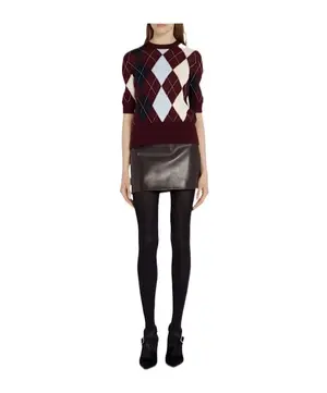 Khaite Anders Argyle Cashmere Blend Sweater - Brown