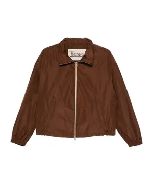 Herno Hooded Zip-up Jacket - Brown