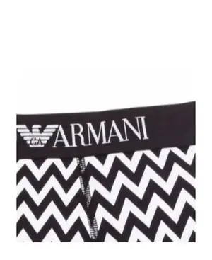 Emporio Armani And White Fancy Printed Underwear
