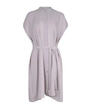 Herno Belted Cap-sleeve Dress