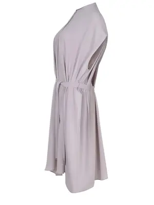 Herno Belted Cap-sleeve Dress