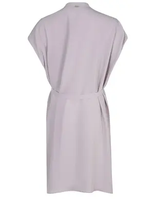 Herno Belted Cap-sleeve Dress