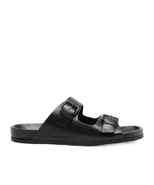 AMI Paris Buckle Strap Sliders