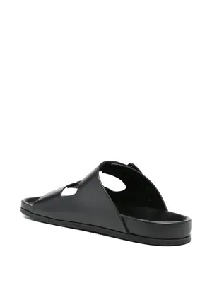 AMI Paris Buckle Strap Sliders