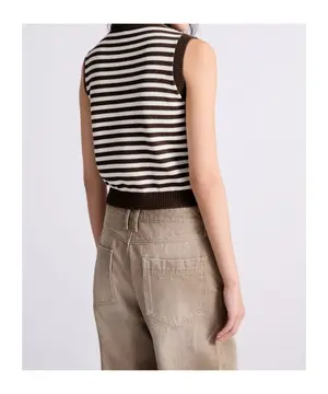 Marella Sleeveless Cotton And Silk Knit Top